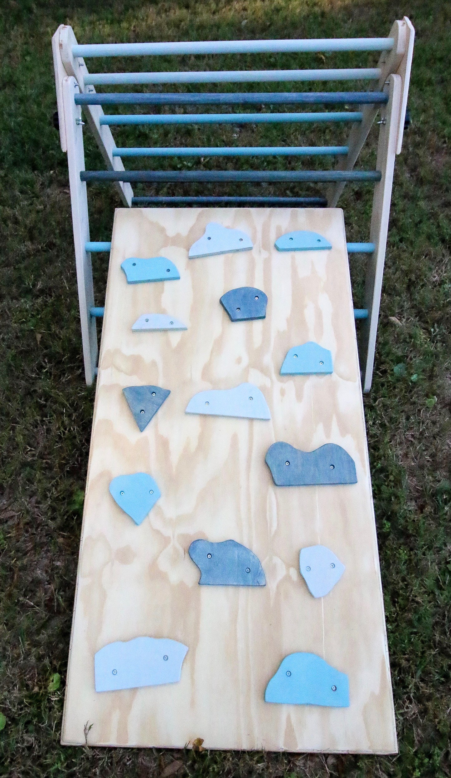 Foldable Pikler Inspired Climbing Triangle With Climbing Wall - Etsy