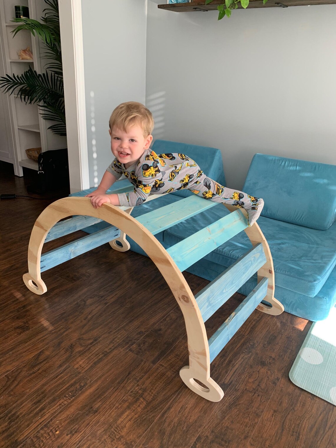 Pikler Inspired Climbing Arch and Rocker Woodworking PDF - Etsy