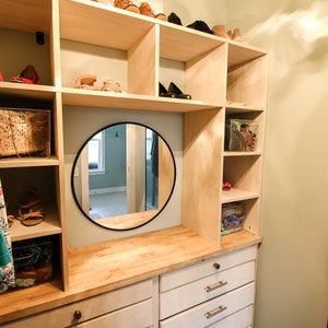 DIY Walk in Closet Built in Dresser With Cubby Storage - Printable PDF ...
