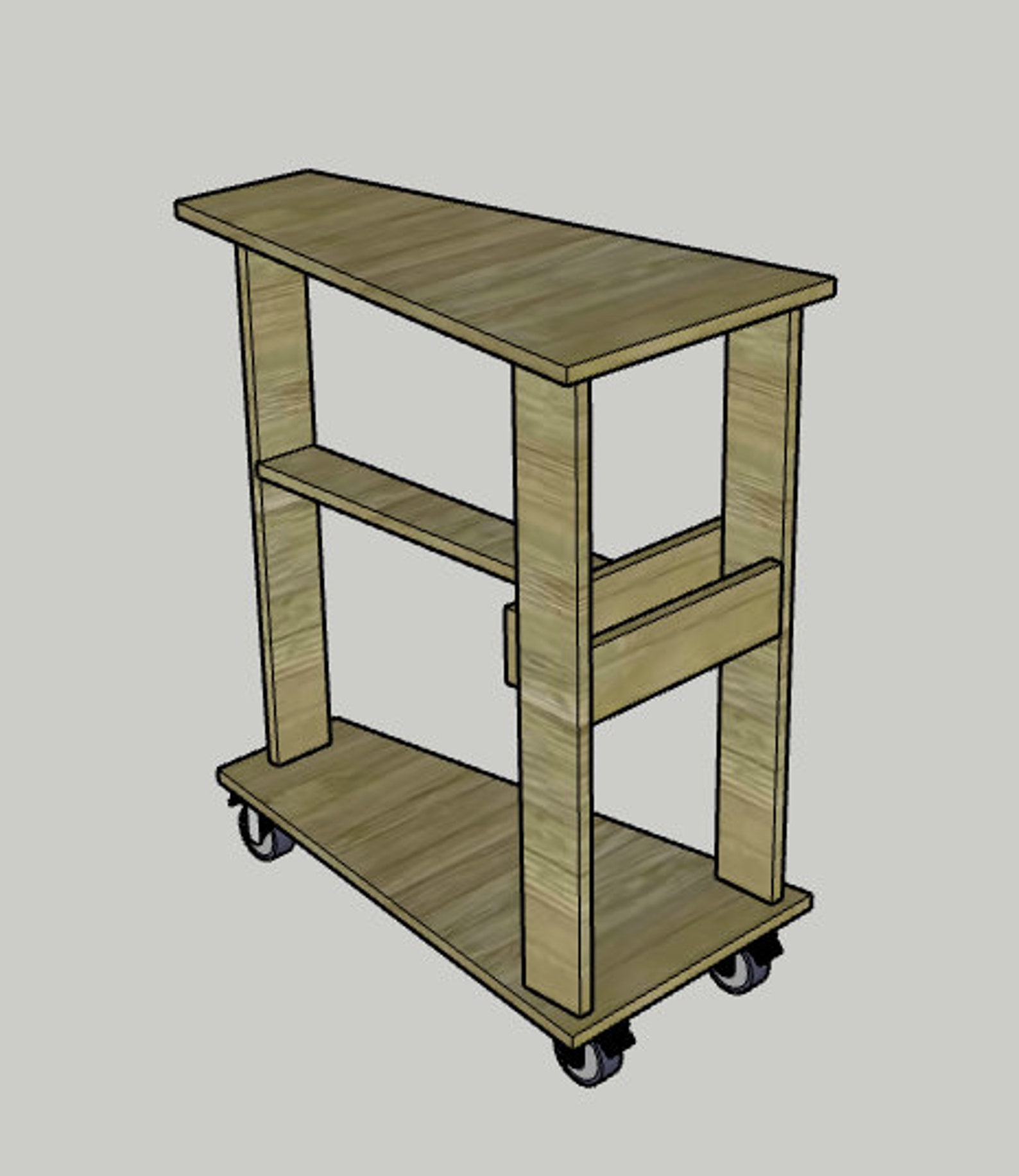 DIY Rolling Scroll Saw Stand - Printable PDF Woodworking Plans - Etsy ...