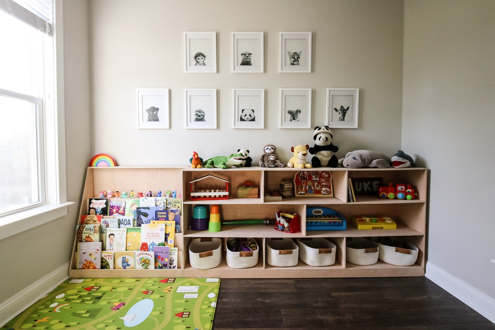 BUNDLE Montessori Forward Facing Bookshelf + Toy Shelf WOODWORKING ...