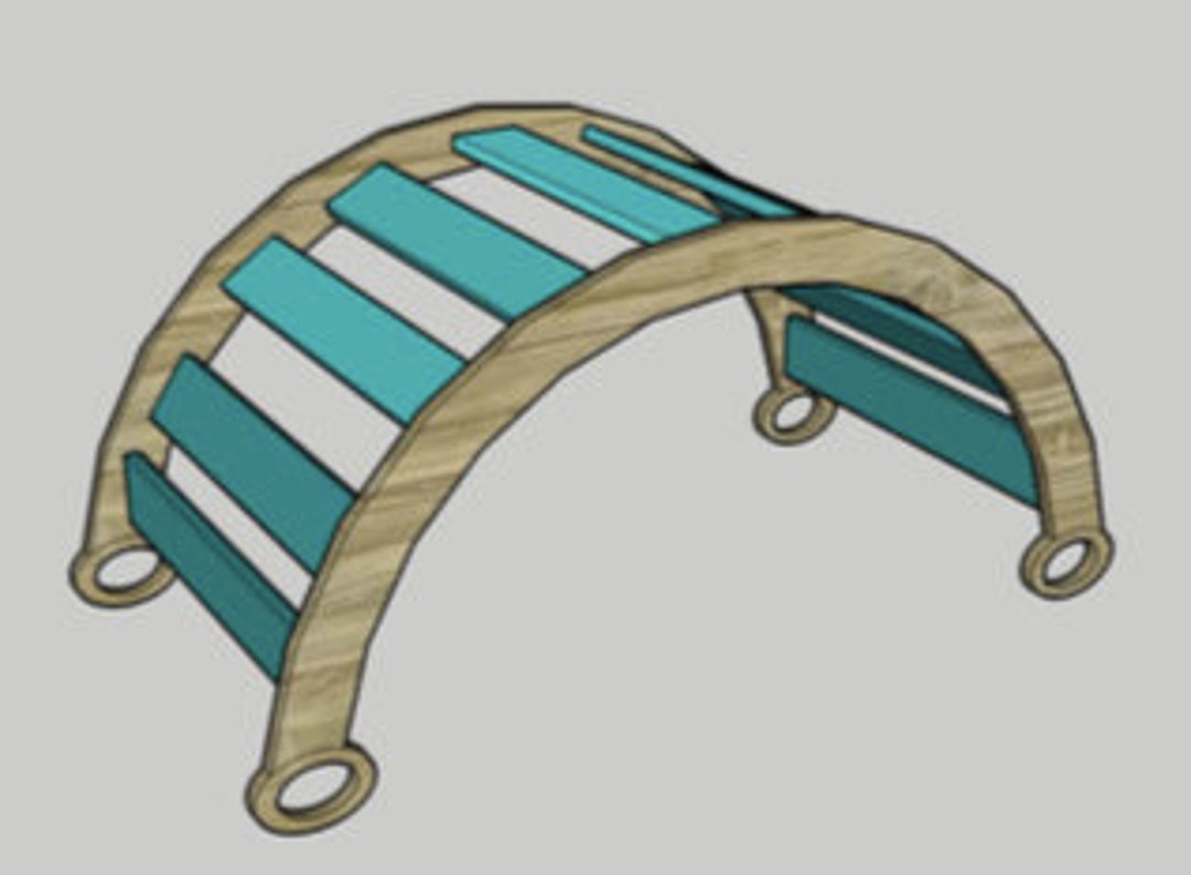 Pikler - Inspired Climbing Arch and Rocker Woodworking PDF Plans ...