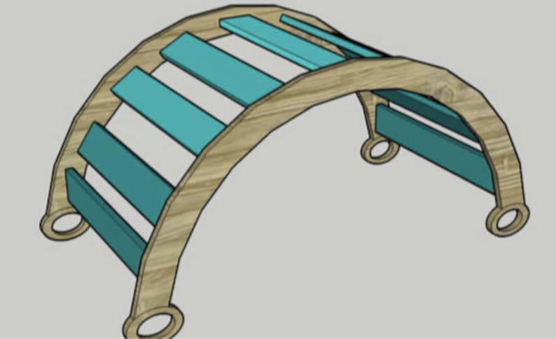 Pikler - Inspired Climbing Arch and Rocker Woodworking PDF Plans ...