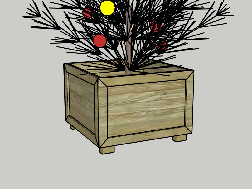 DIY Christmas Tree Box Stand Woodworking PDF Plans Printable - Etsy