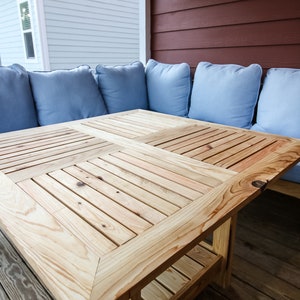 Square Outdoor Dining Table PDF Woodworking Plans Printable - Etsy