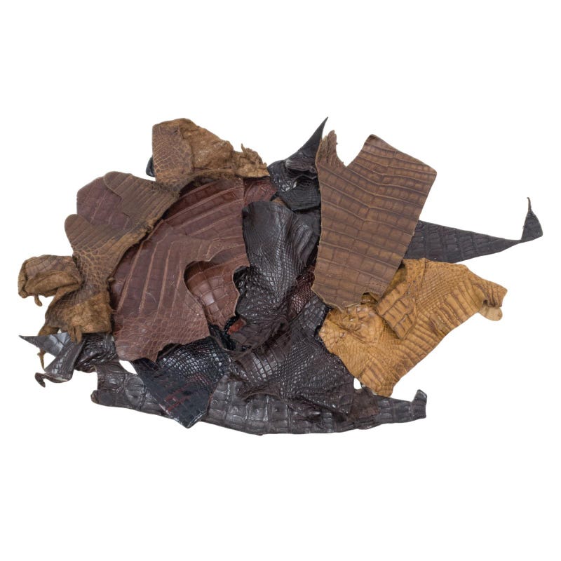 Leather Scraps Crocodile - Etsy