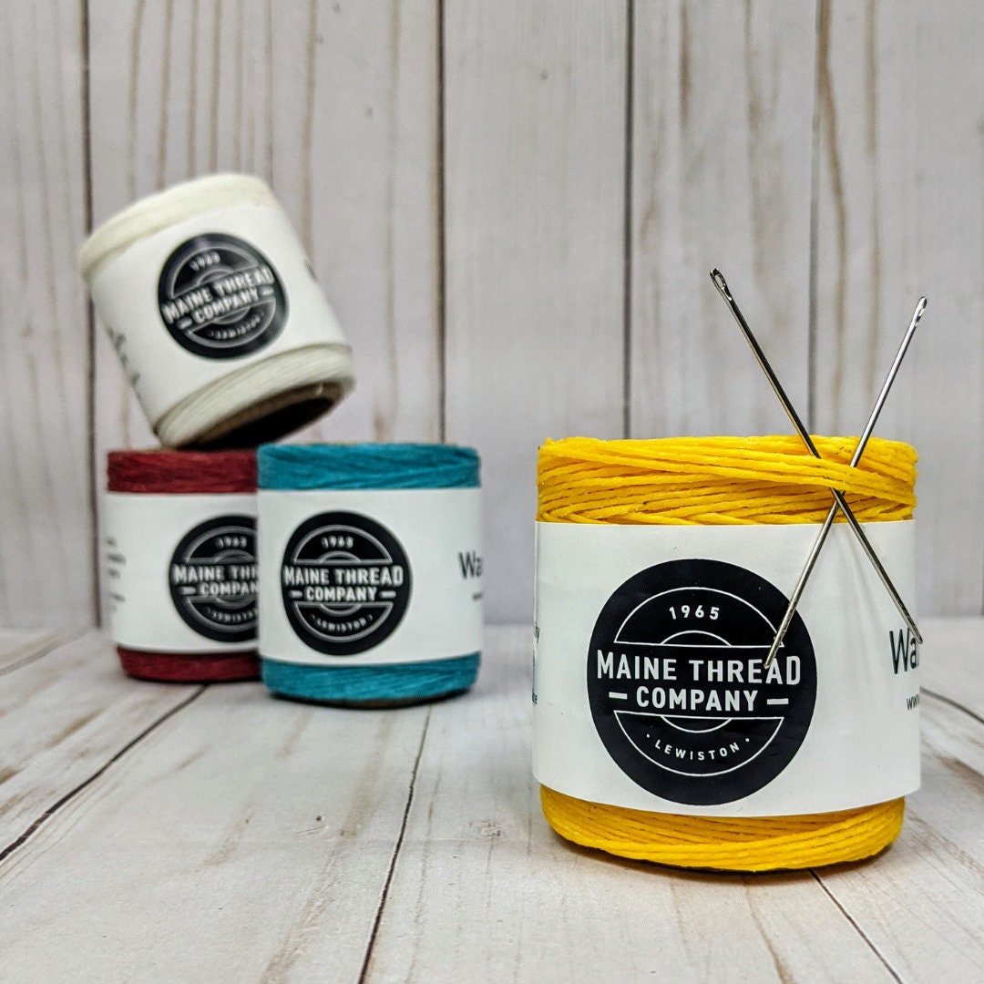 Maine Thread Company Waxed Polycord – 70 Yard Thread, Made in the USA ...