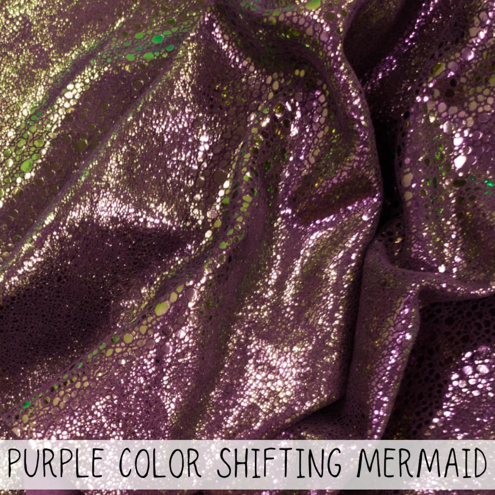 Mermaid Color Shifting / Holographic Slick / Genuine Leather / - Etsy