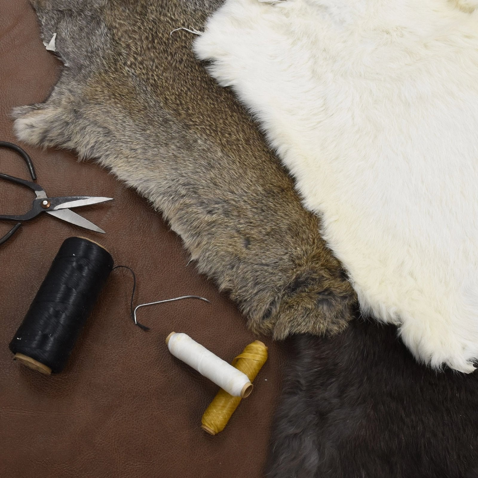 Rabbit Pelt / Natural Colors / off White / Singles or 6 Pack / | Etsy