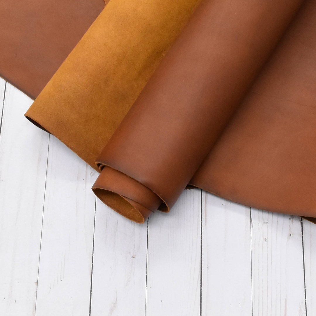 Oil Tan Leather / Rustic Red Brown / Smooth Texture / 5 - 6 Ounces ...