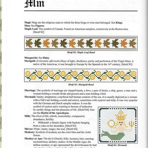 Sampler Motifs and Symbolism - Etsy