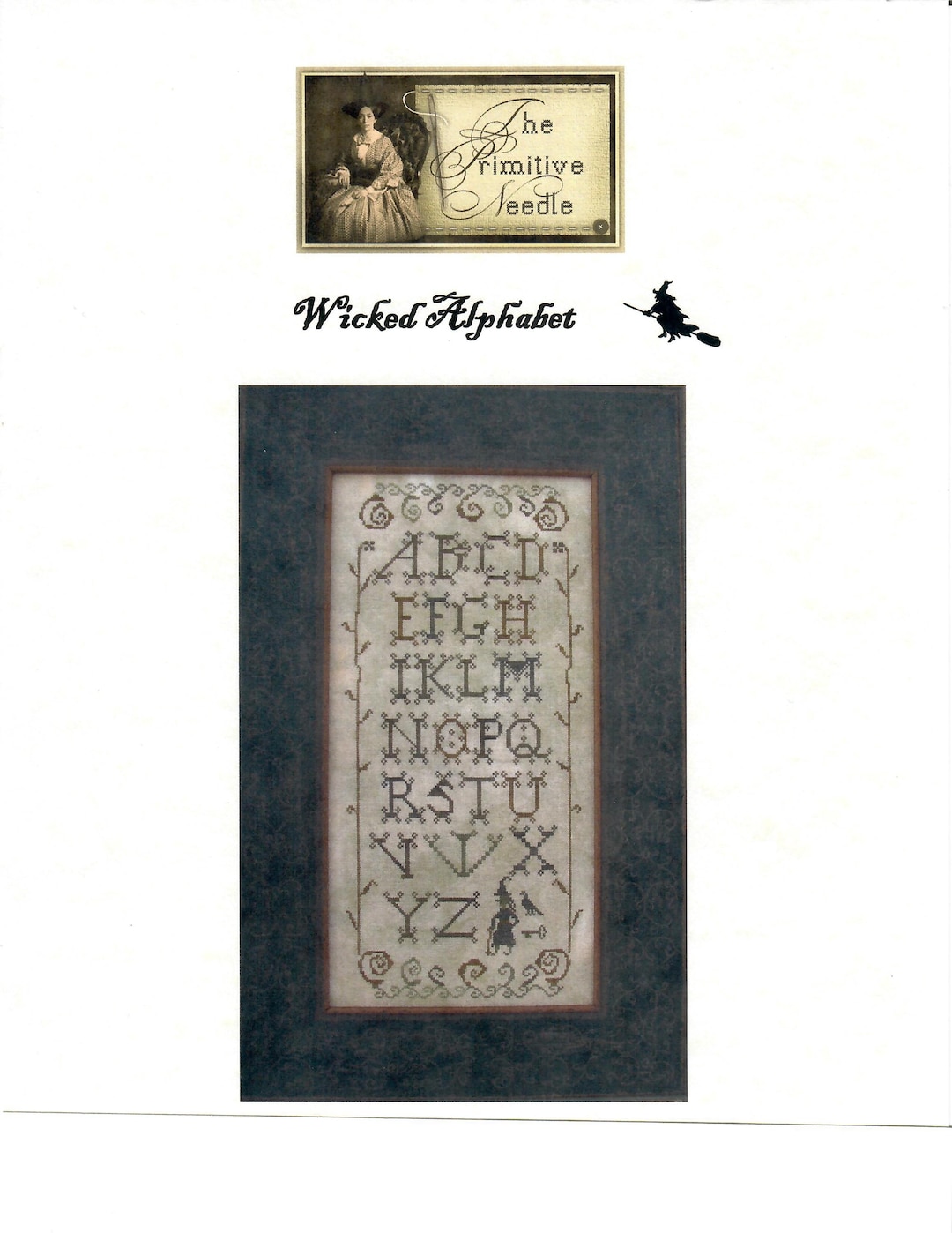 Wicked Alphabet by Primitive Needle - Etsy