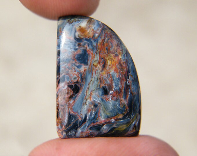 Unique Designer PIETERSITE Cabochon 25mmx17mmx5.5mm Fancy Gemstone ...
