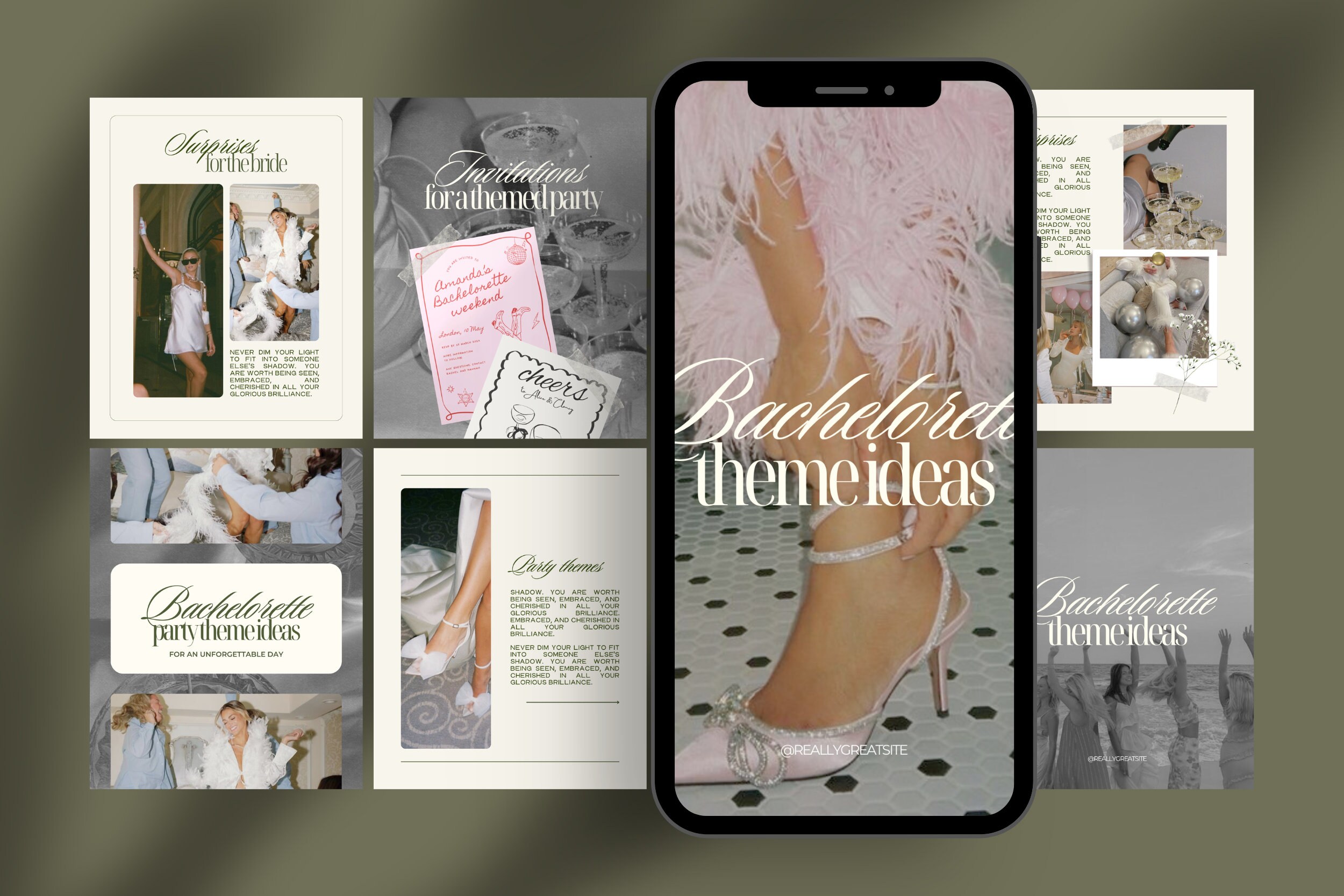 Classy Instagram Post & Story Bundle Template for Print Business ...