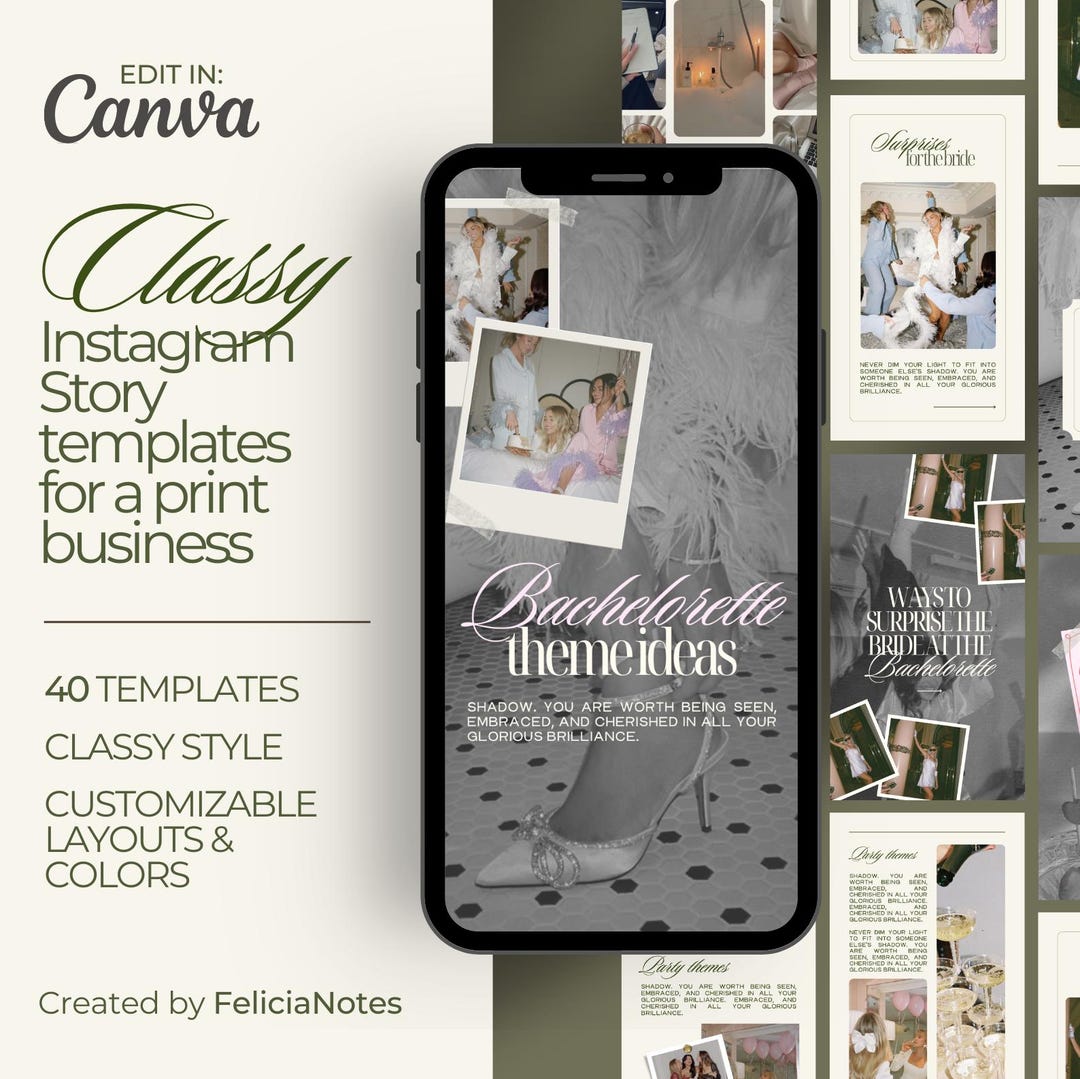 Classy Modern Instagram Story Template for Print Business | Instagram ...