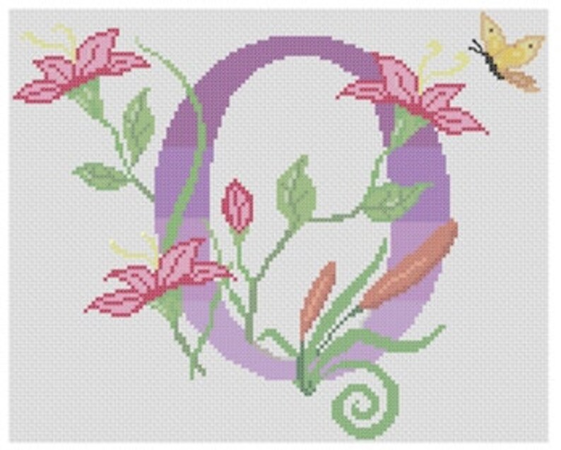 Letter O- Cross Stitch Pattern - Etsy