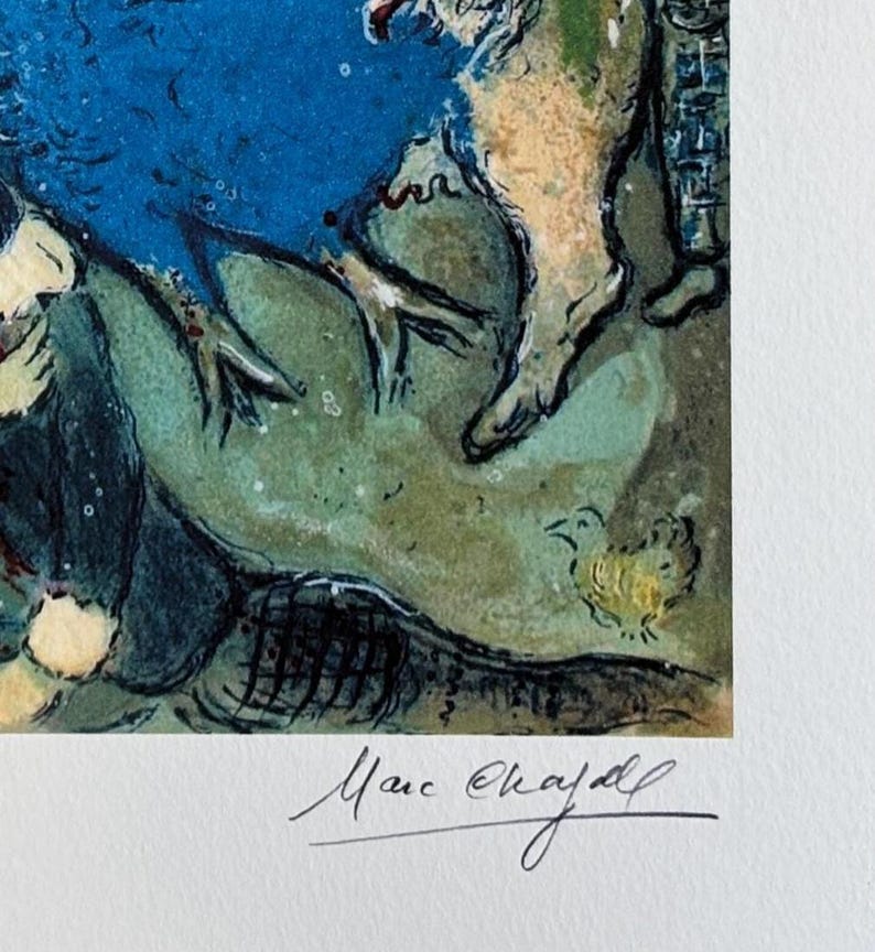 Marc Chagall Lithograph, Limited Edition, Art, Signed and Numbered - Etsy