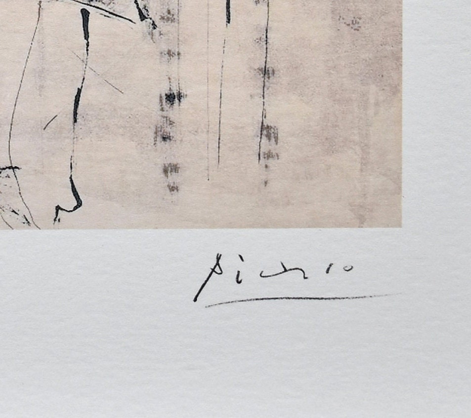Pablo Picasso Lithograph, Limited Edition - Etsy