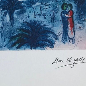 Marc Chagall Lithograph, Limited Edition, Chagall Art - Etsy