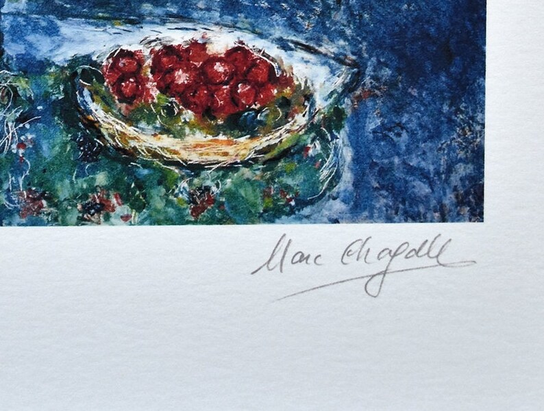 Marc Chagall Lithograph, Limited Edition, Art Print - Etsy