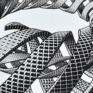 M.C. Escher, Spirals, 1953, Lithograph, Signed Art - Etsy