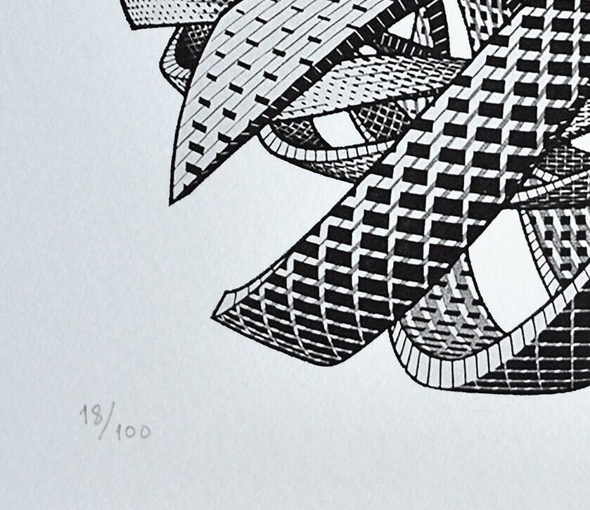 M.C. Escher, Spirals, 1953, Lithograph, Signed Art - Etsy