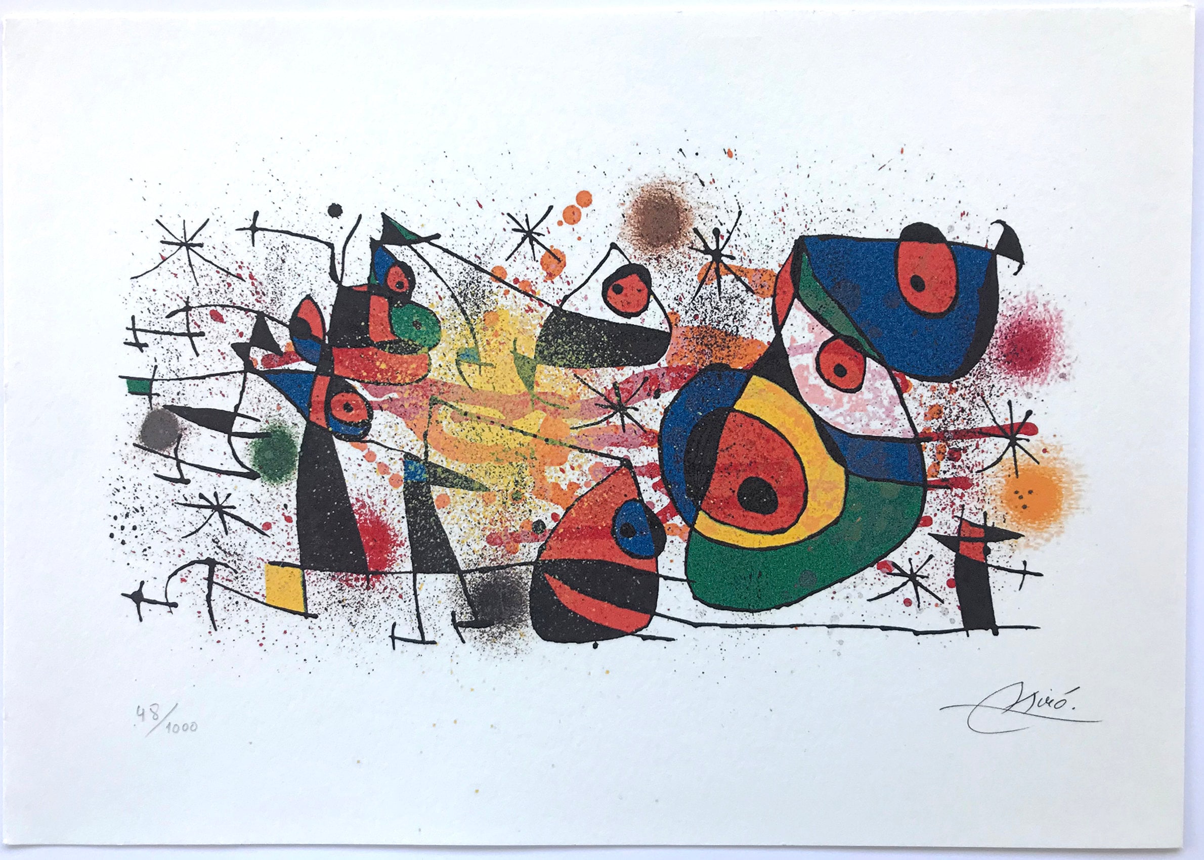 Joan Miró Lithograph, Limited Edition, Art,"ceramics", 1974 - Etsy