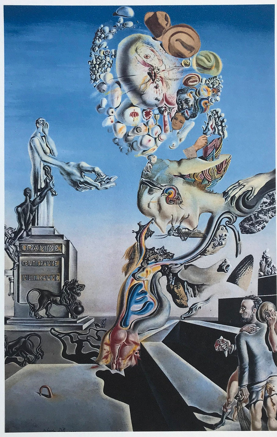 Salvador Dali, Edition Lithograph, "the Lugubrious Game" (1929), Art ...
