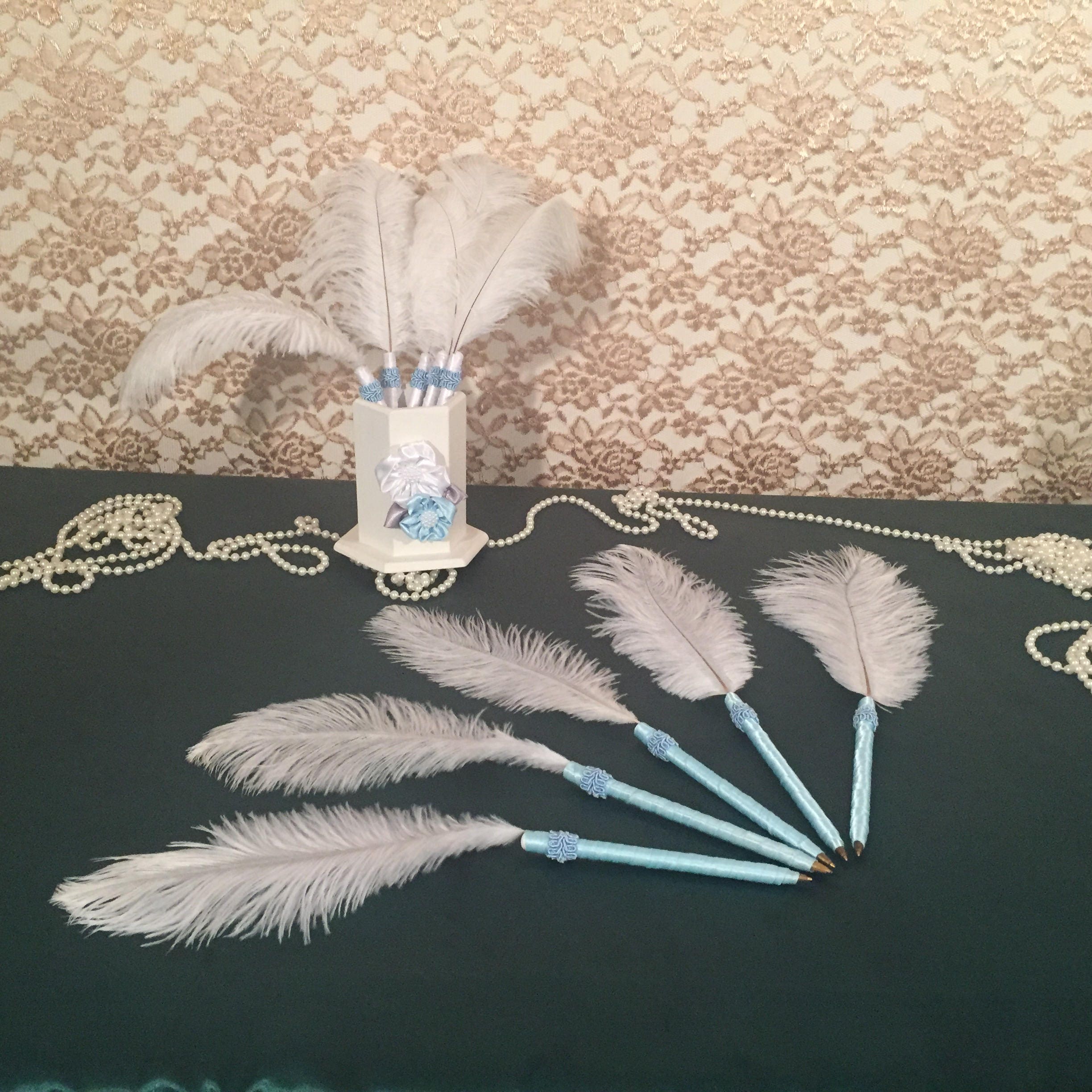 FEATHER PENS, Cinderella Birthday Decoration-princess Party Favor ...