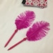 Hot Pink FEATHER PENS Ballpoint Quill Pen Girls Cute Office - Etsy
