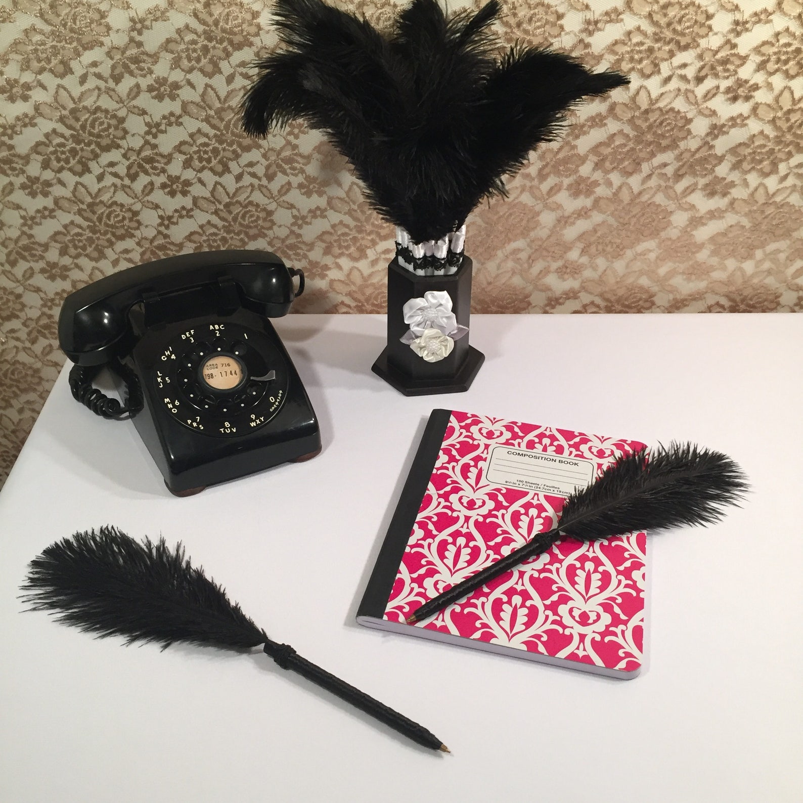 Light Pink Feather Pen Girls Pink School/office Supplies - Etsy