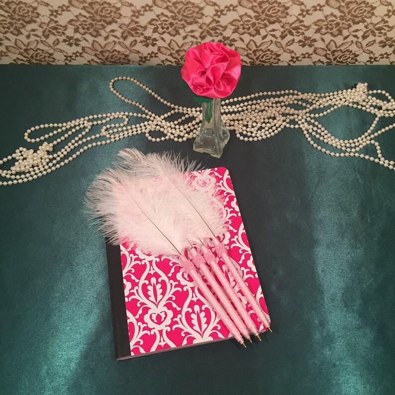 PINK QUILL PENS Office Decor Women Birthday Gift for Her Pink Office ...