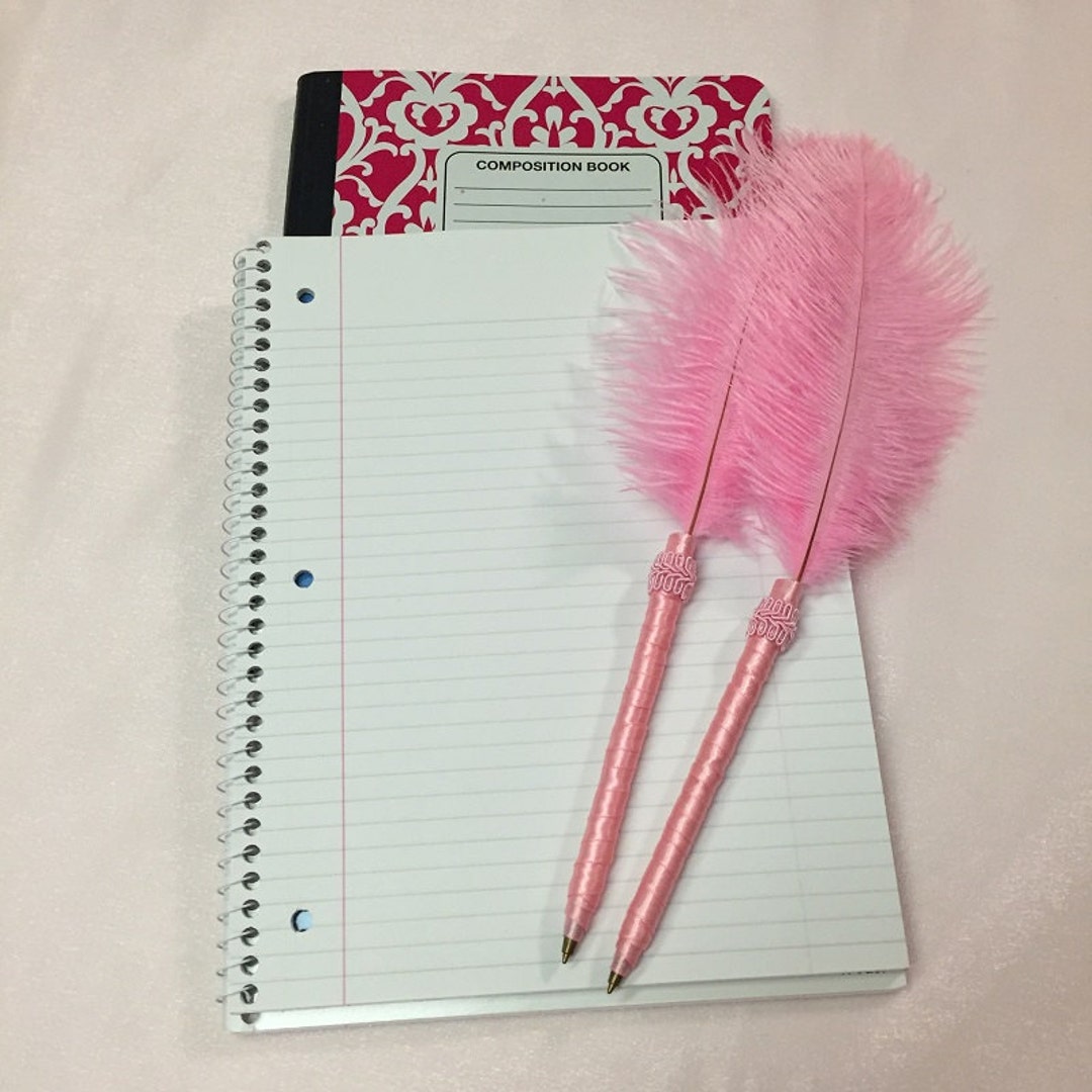 Light Pink Feather Pen, Girls Pink School/office Supplies College ...