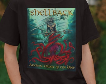 US Navy Marine Corps Shellback Crossing the Line T-shirt - Etsy