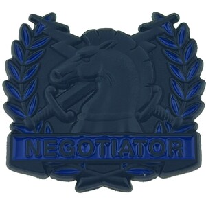 Negotiator Pin Matt Black - Etsy