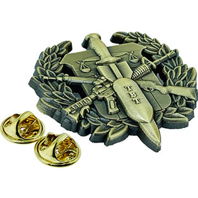 Tactical Bomb Technician Pin Antique Gold - Etsy