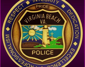 Virginia Beach Police Air Unit Challenge Coin | Etsy