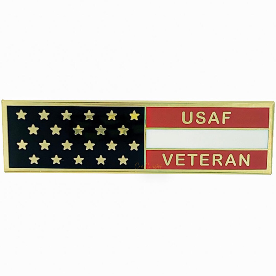 Veteran Airforce Flag Pin Bar - Etsy