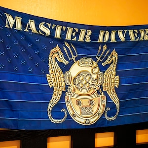 3 X 5 Master Diver Flag - Etsy