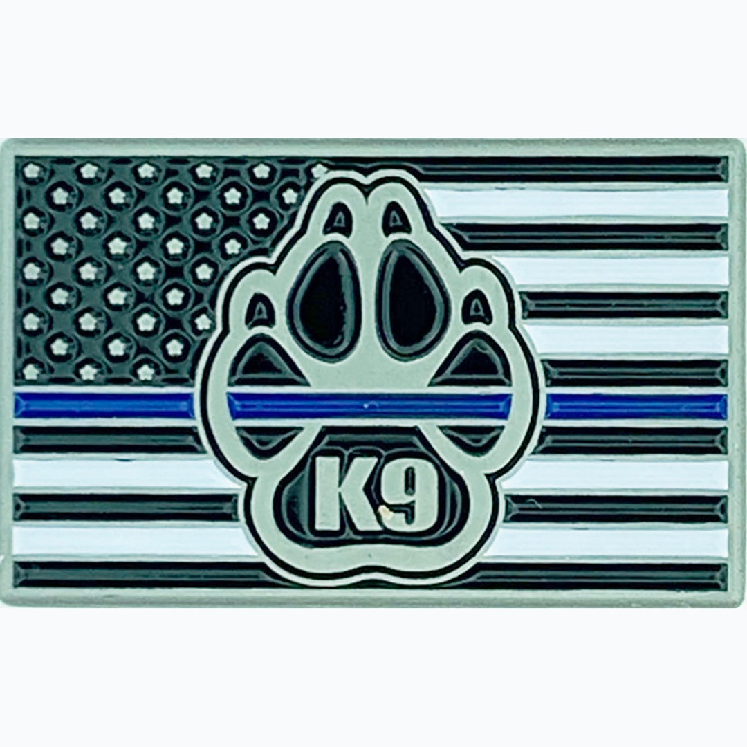 Thin Blue Line Flag K9 Lapel Pin - Etsy
