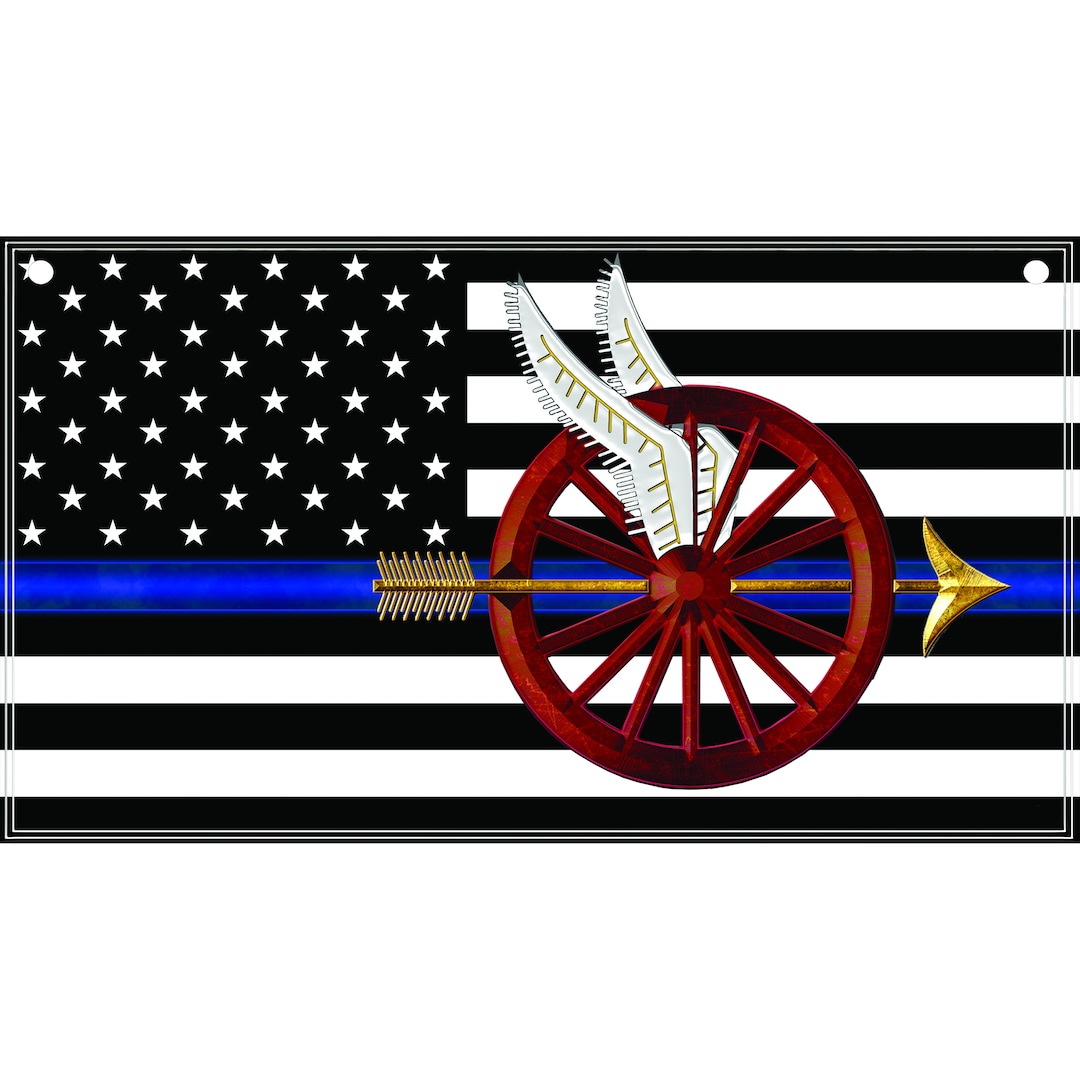 1 Sided or 2 Sided 3 X 5 TBL Police Motor Wheel Flag - Etsy