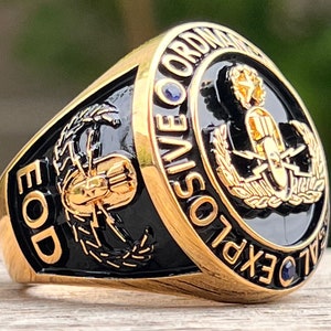 EOD 18K Gold Plated Ring - Etsy