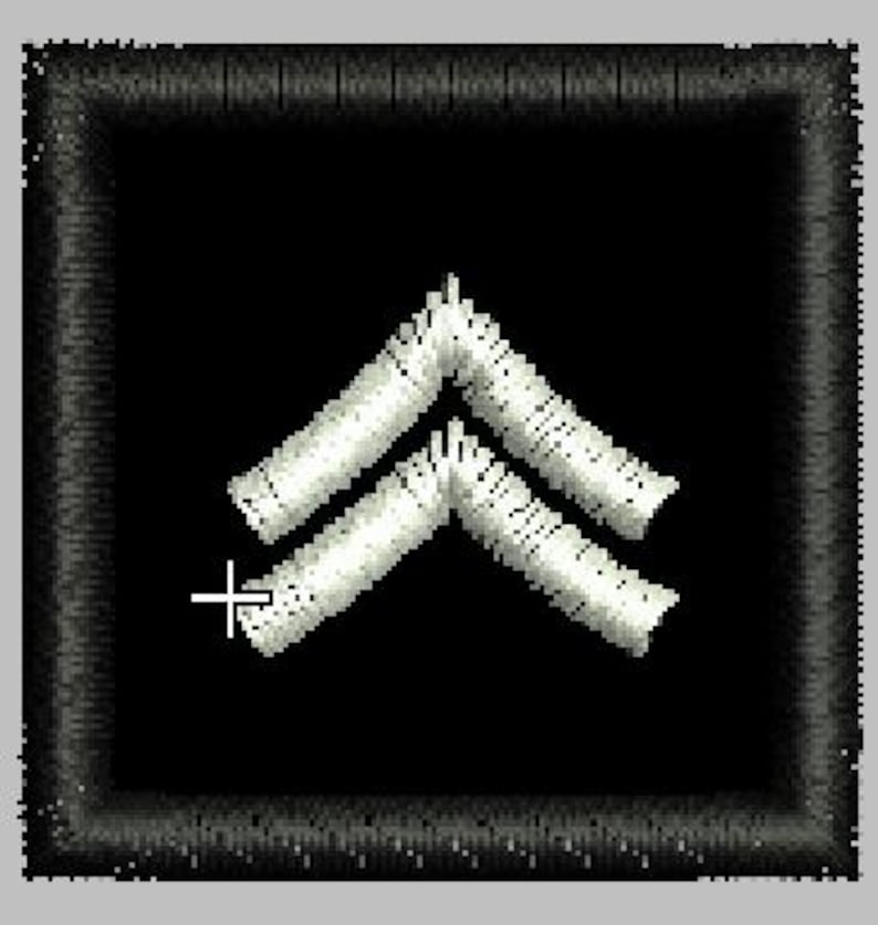 Embroidered Collar Corporal Sgt 1 X 1 - Etsy