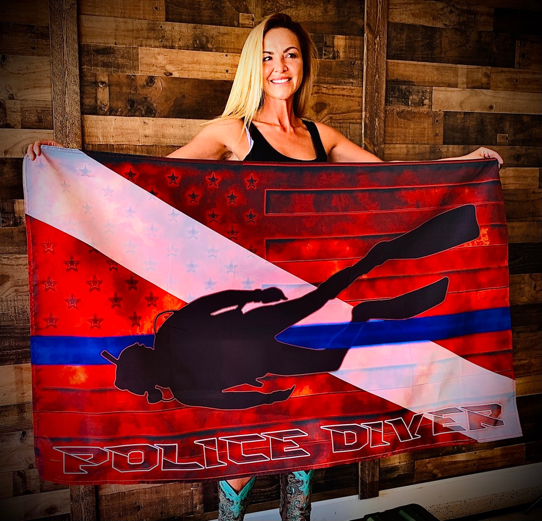 3 X 5 Diver Flag - Etsy