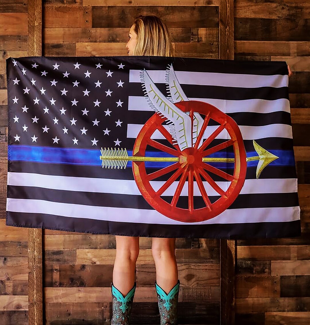 1 Sided or 2 Sided 3 X 5 TBL Police Motor Wheel Flag - Etsy