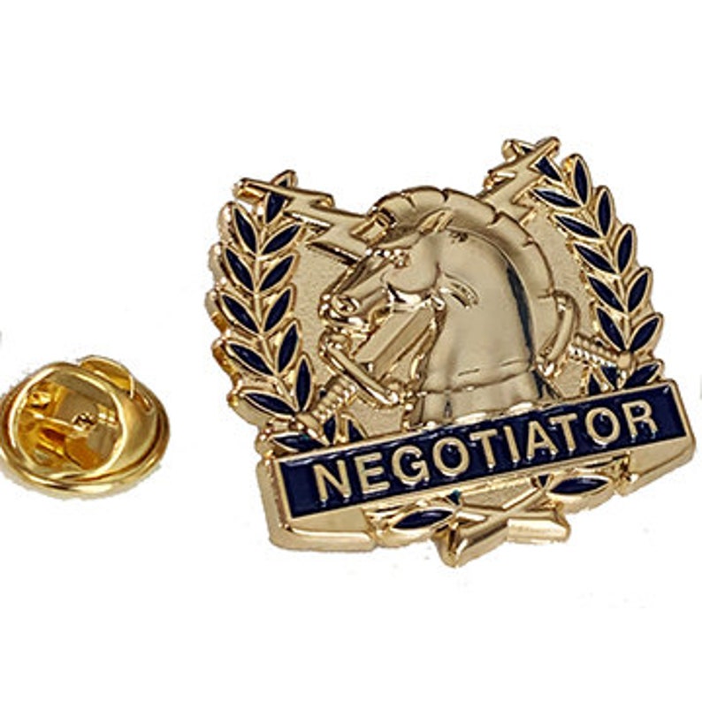 Negotiator Uniform Pin Gold | Etsy