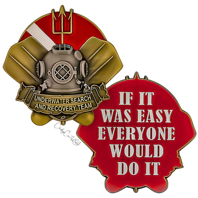 Underwater Search and Recovery Team Coin - Etsy