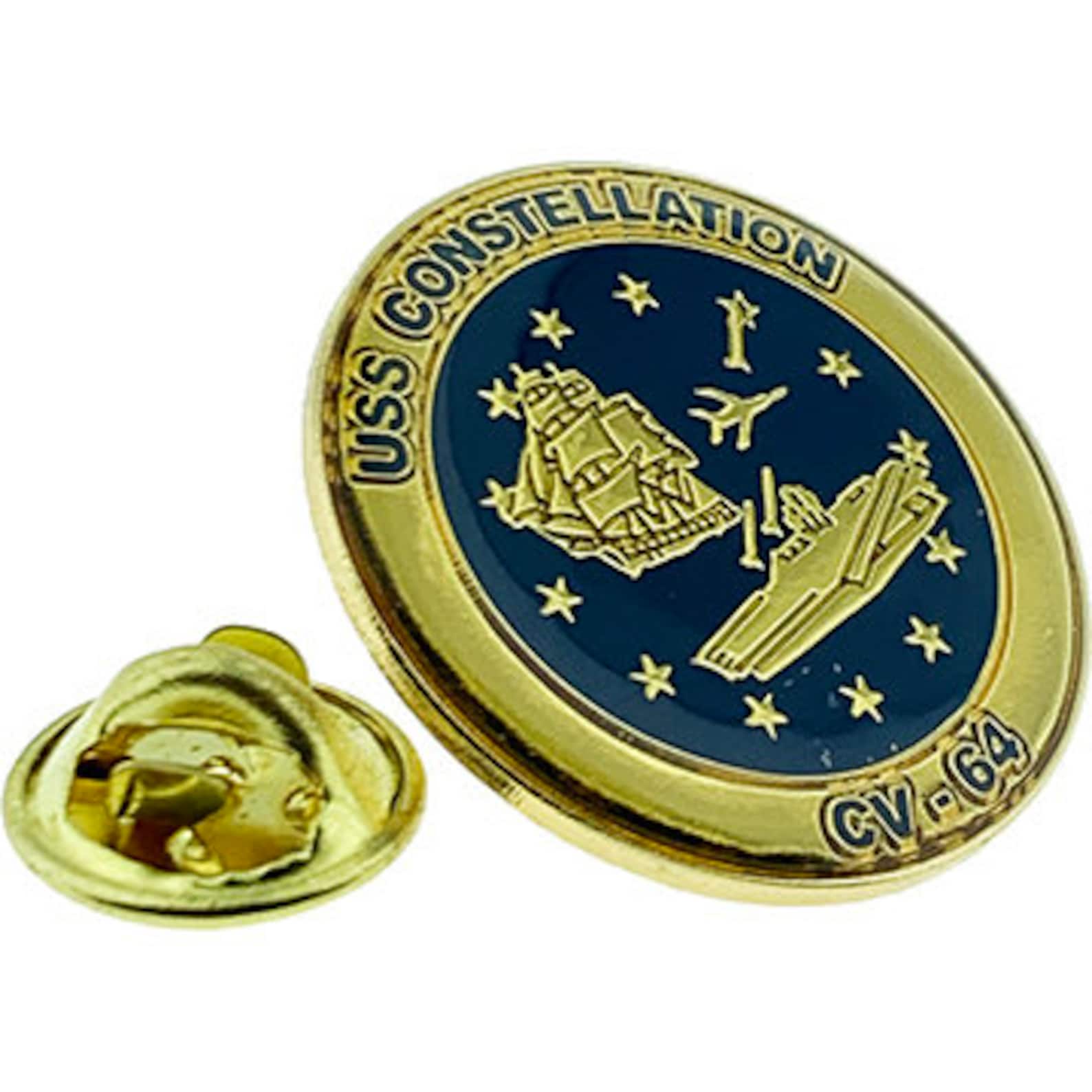 USS Constellation CV-64, 1 Inch Lapel Pin - Etsy