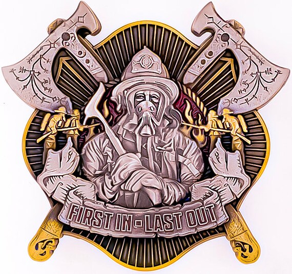 Fire Fighter Challenge Coin | Etsy