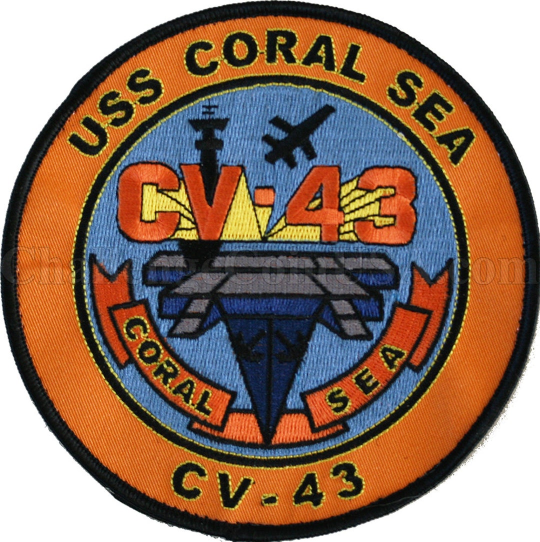 USS Coral Sea CV-43 - 5 Inch Patch - Etsy